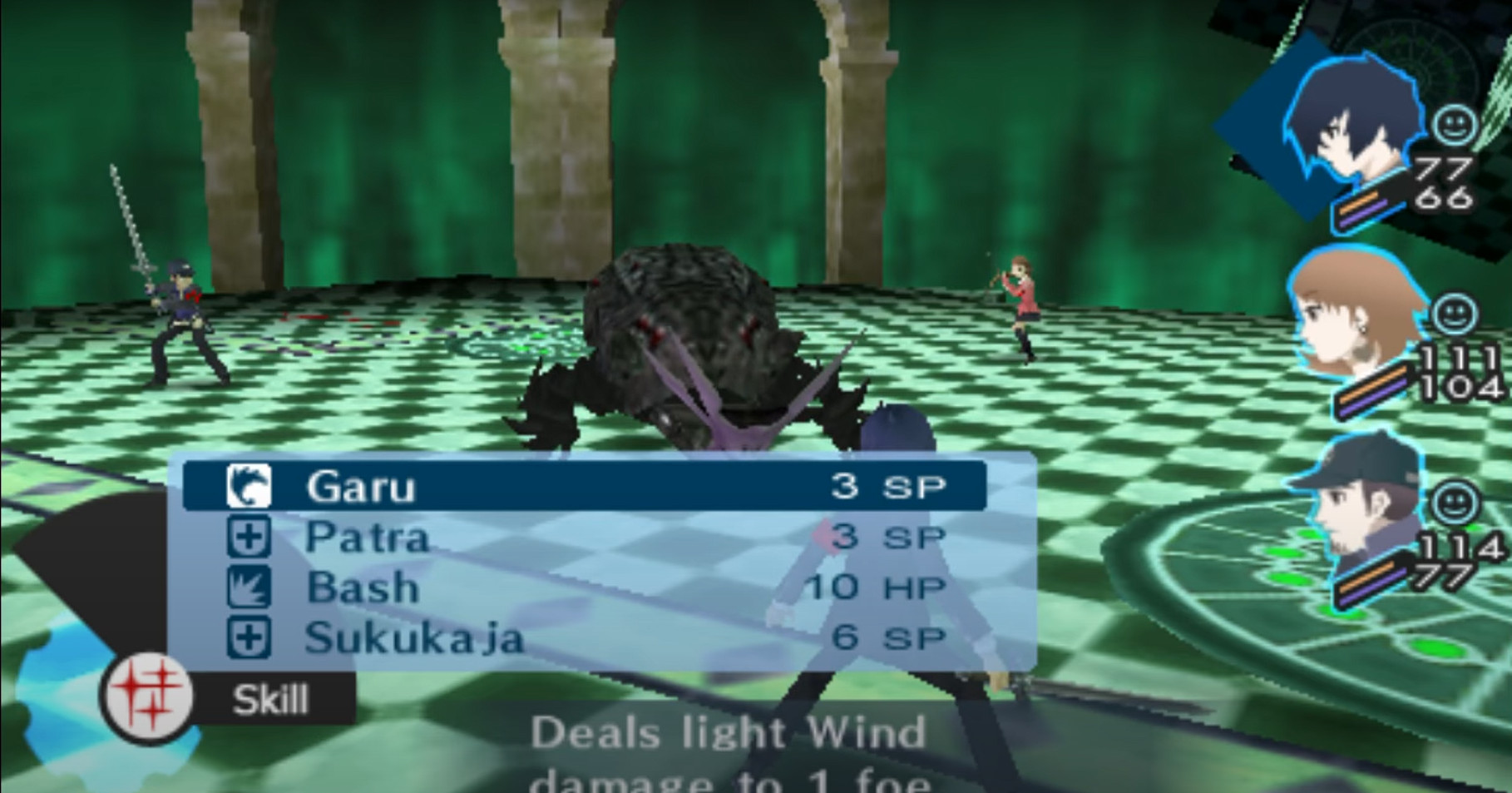 slightly rounded battle menu/ p3p like battle menu [Persona 3 FES ...