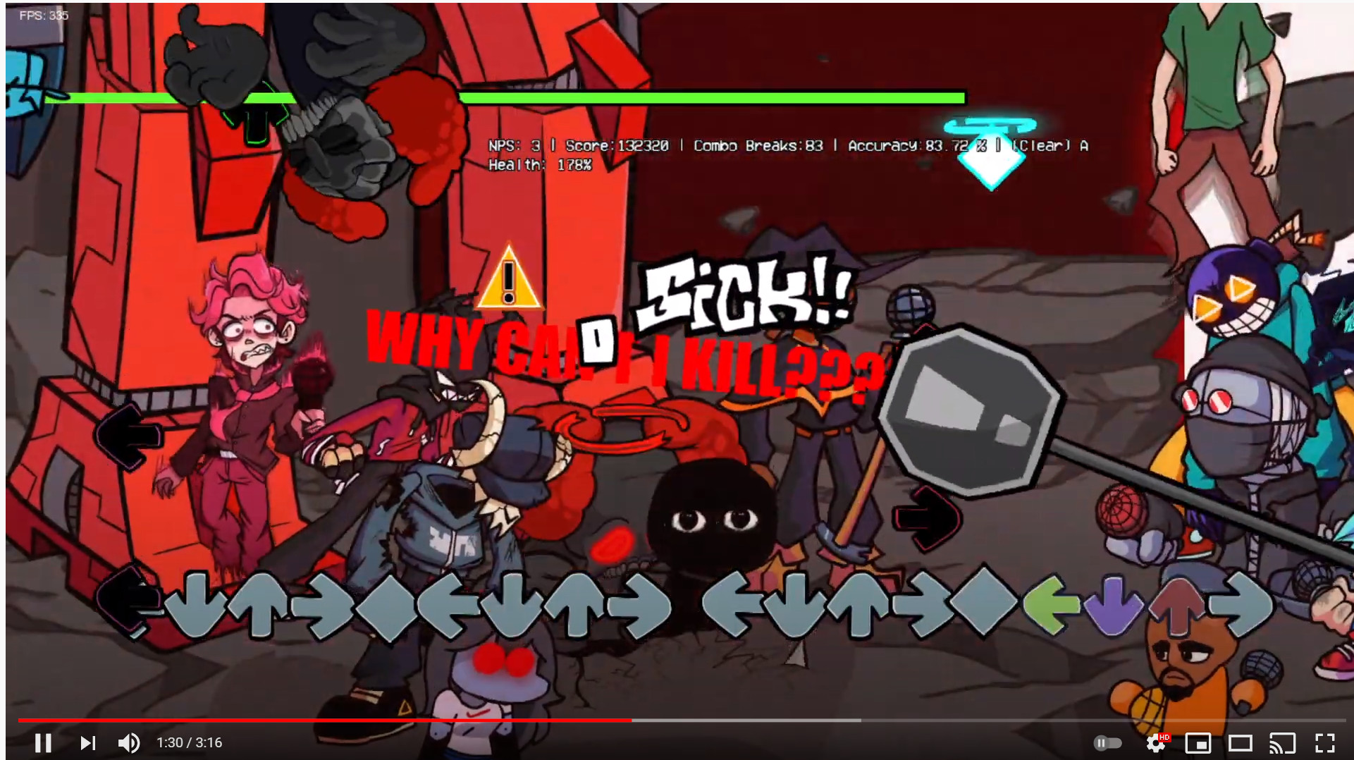 Need help recharting the Improbable Chaos Mashup Mod Request for Friday ...