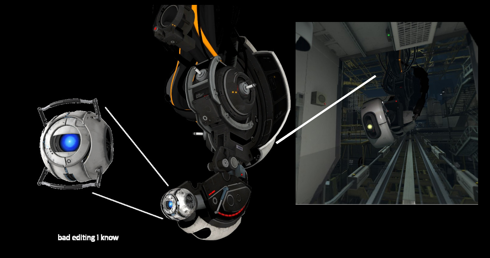 Consistant Wheatley GLaDOS Body + Handles [Portal 2] [Requests]