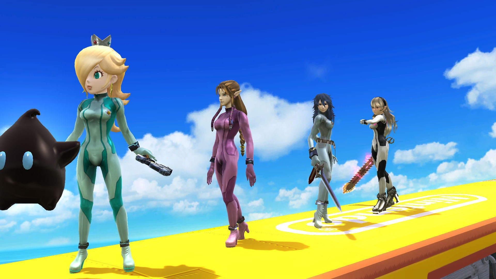 Smash Girls in Zero Suits [Super Smash Bros. Ultimate] [Requests]