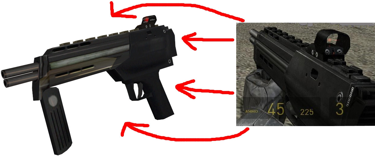 Worldmodel MP7 Reskin Request for Half-Life 2 | HL2 Requests