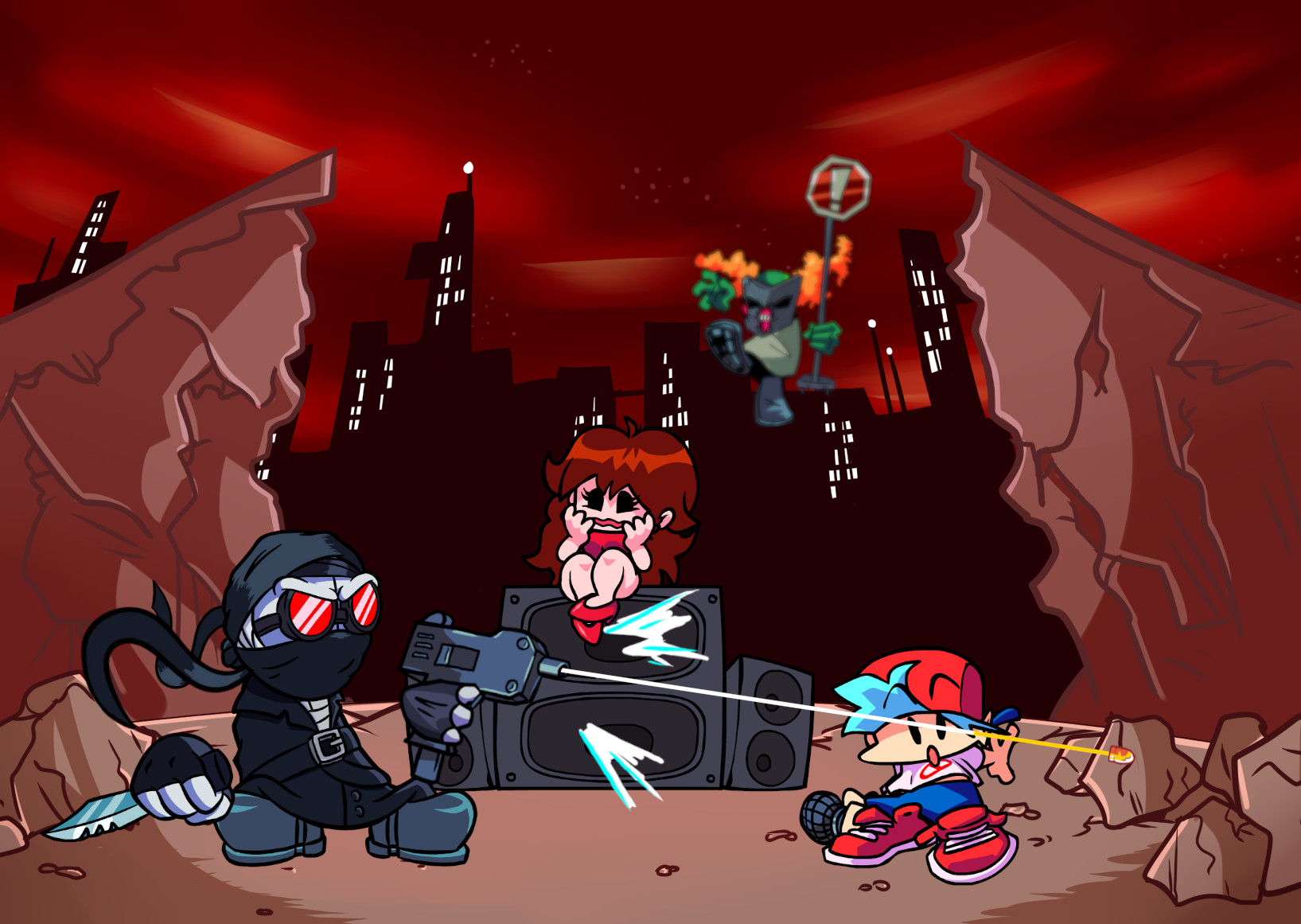 High effort Hank over accelerant Hank [Friday Night Funkin'] [Requests]