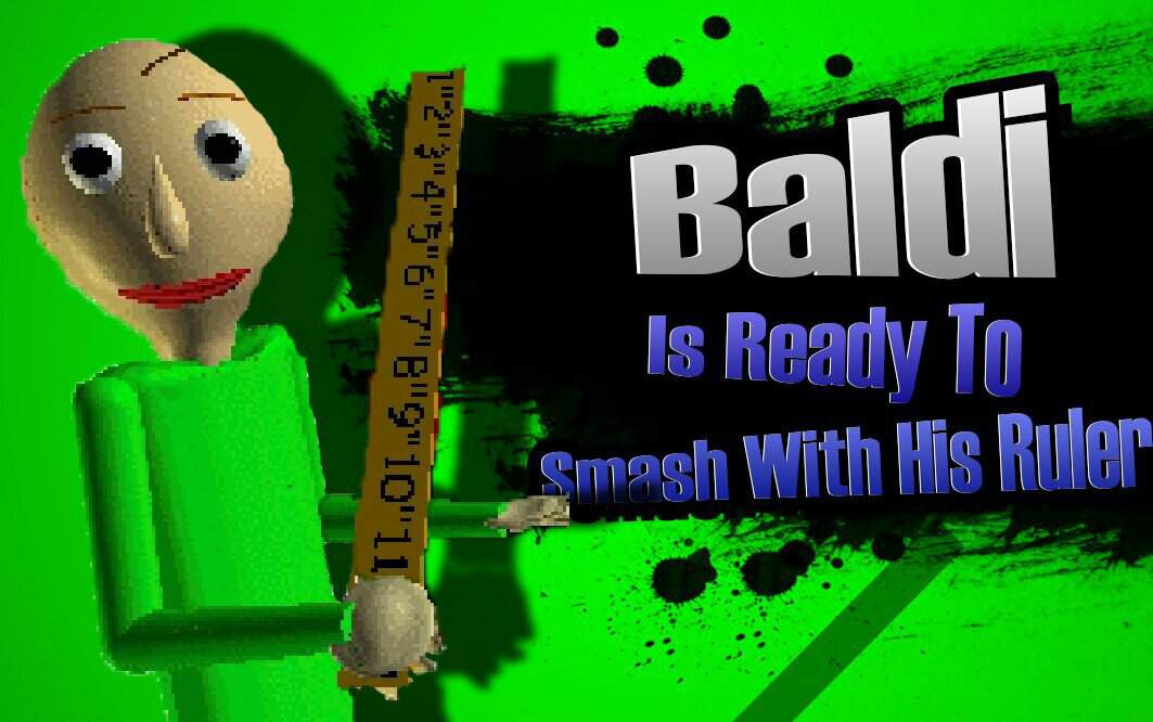 Baldi over Mii Swordfighter Costume Request for Super Smash Bros ...