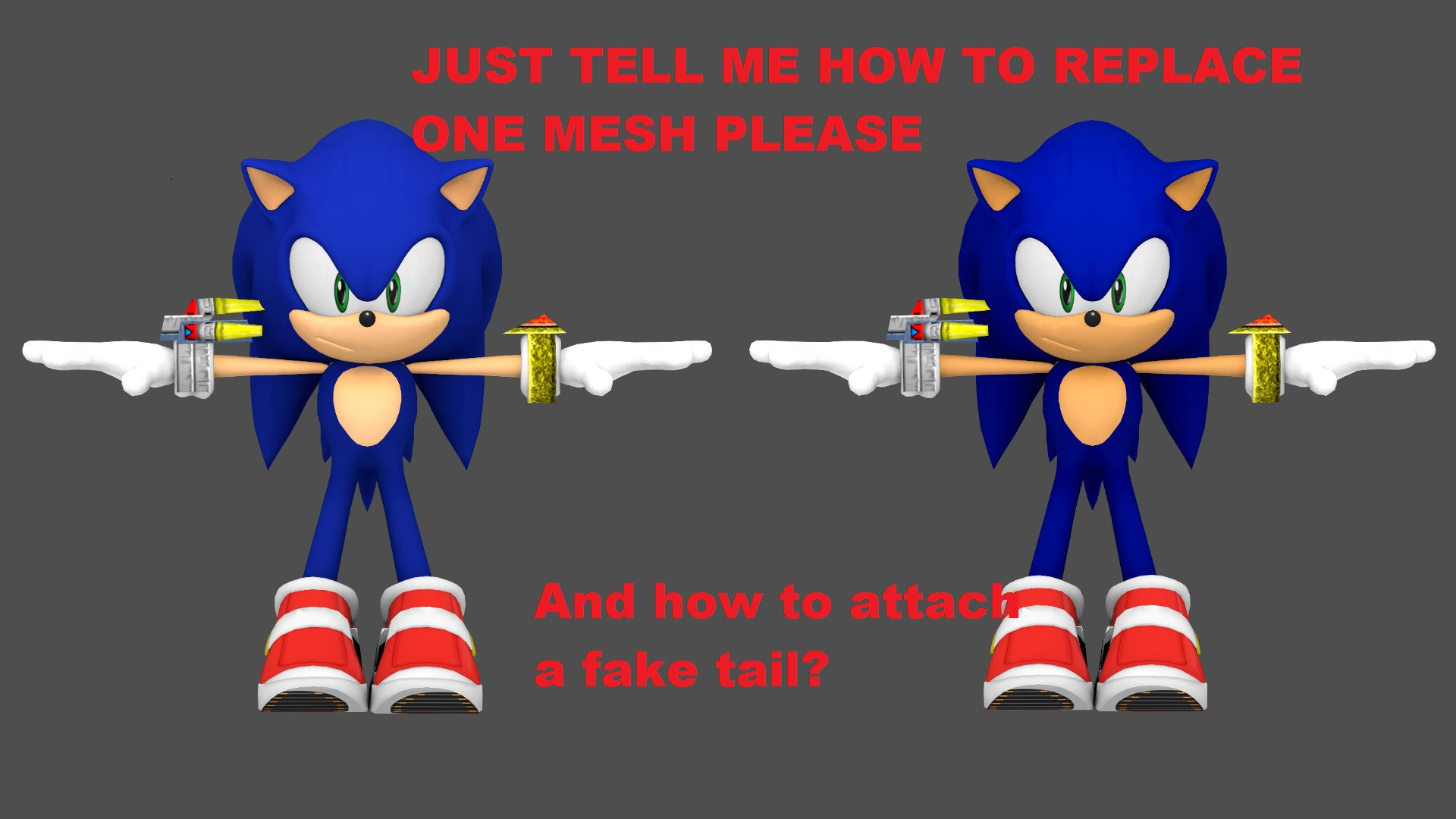 A Simple Model Tutorial About Replacing Meshes And Attach objects on ...