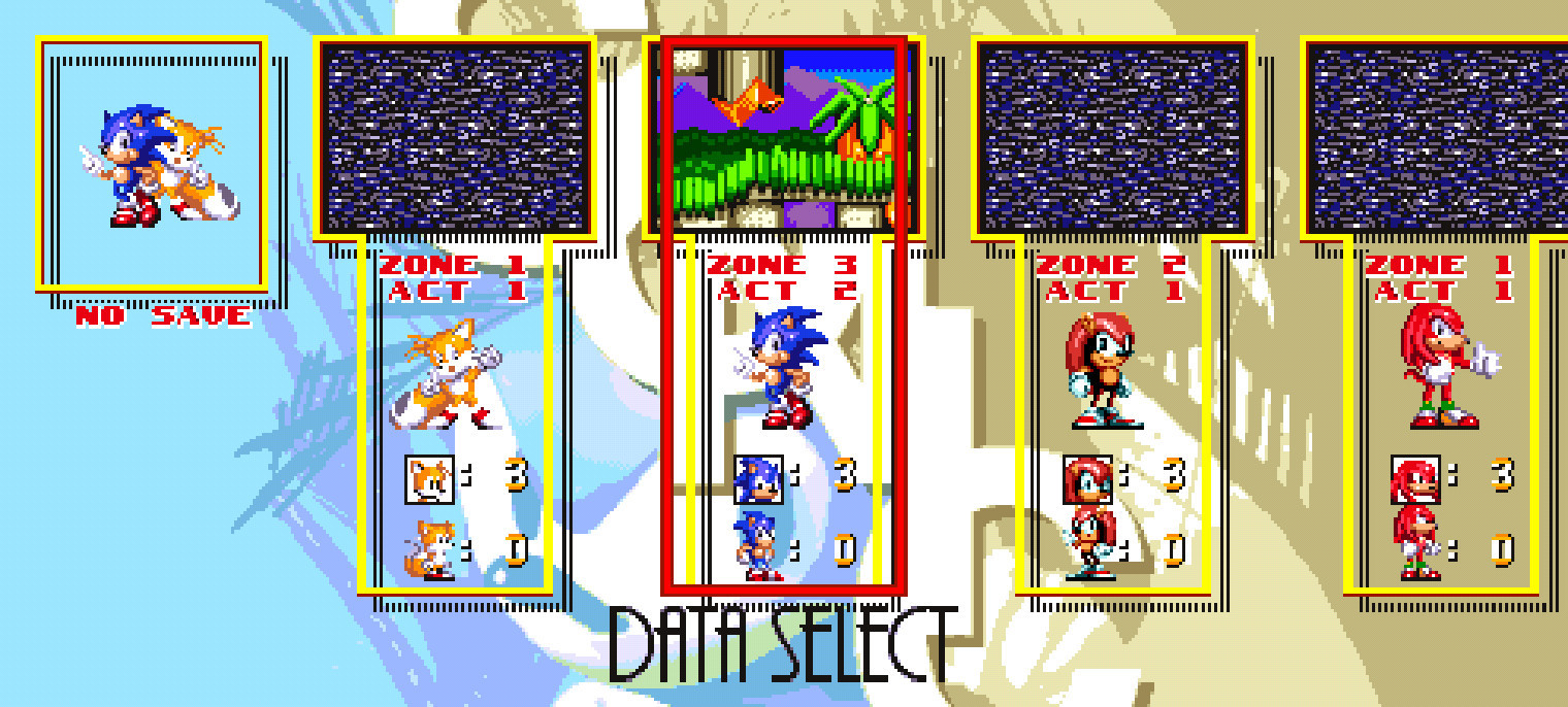 Save Select saves act 2 Request for Sonic Mania | SM Requests