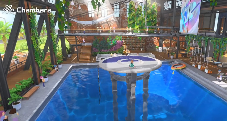 Switch Sports Chambara Arena over Wuhu Island [Super Smash Bros ...