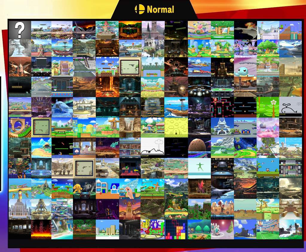 Stage Select Screen Alphabetically Request for Super Smash Bros ...