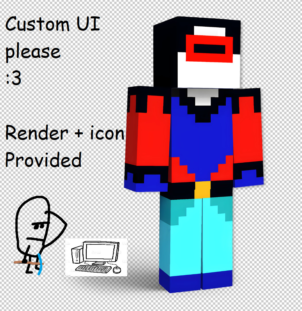 (Render Provided) Custom Steve UI [Super Smash Bros. Ultimate] [Requests]