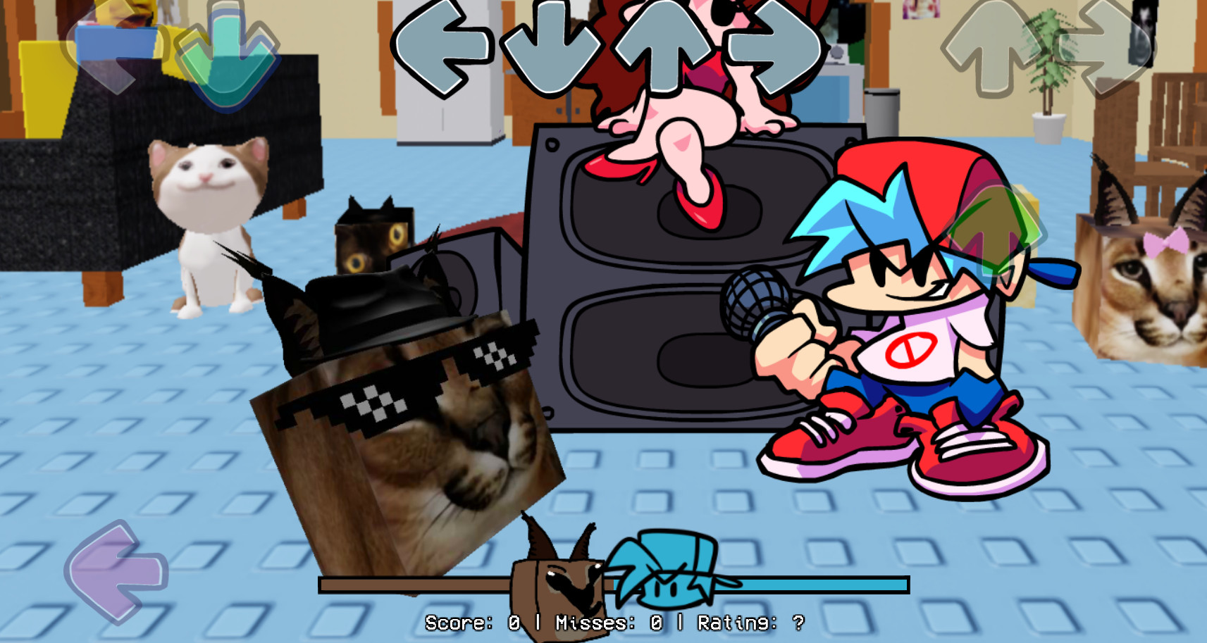 Logo for vs raise a floppa [Friday Night Funkin'] [Requests]