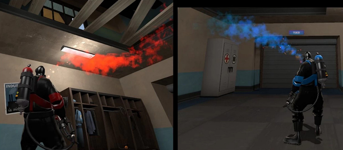 Team-Colored Flames [Team Fortress 2] [Requests]