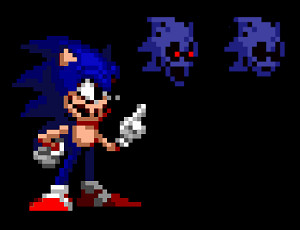 sonic.exe pixel but it's unpixelated [Friday Night Funkin'] [Requests]
