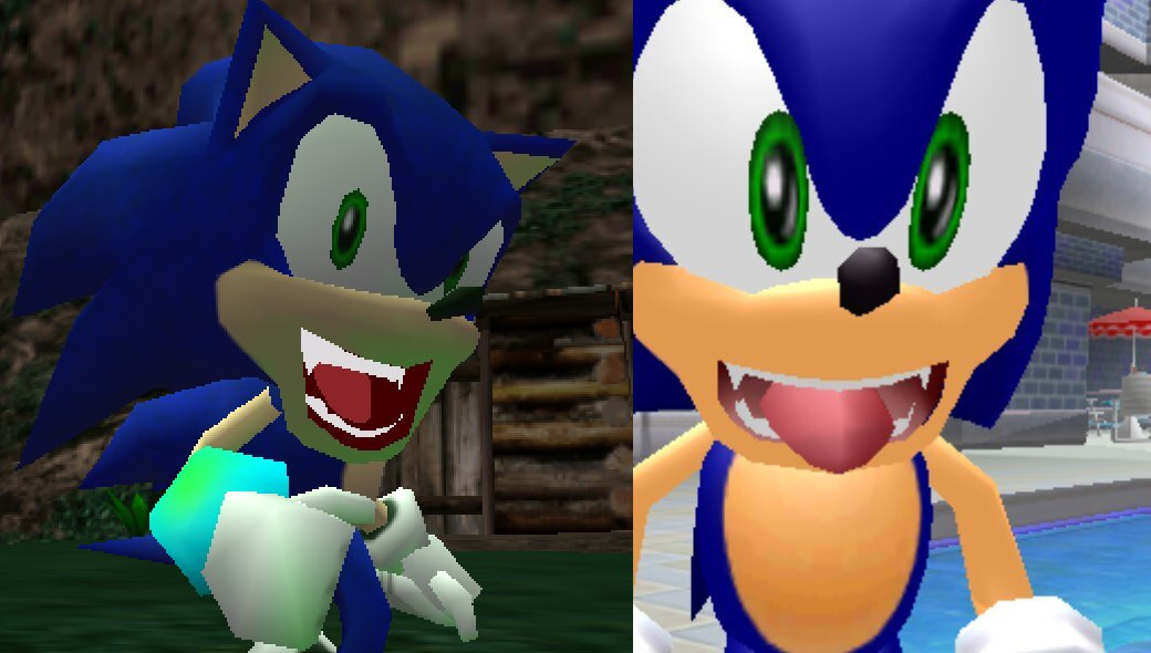 Sonic's model with "fixed" mouth [Sonic Adventure DX] [Requests]