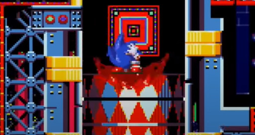 Sonic looking up and down in while spinning Request for Sonic 3 A.I.R ...