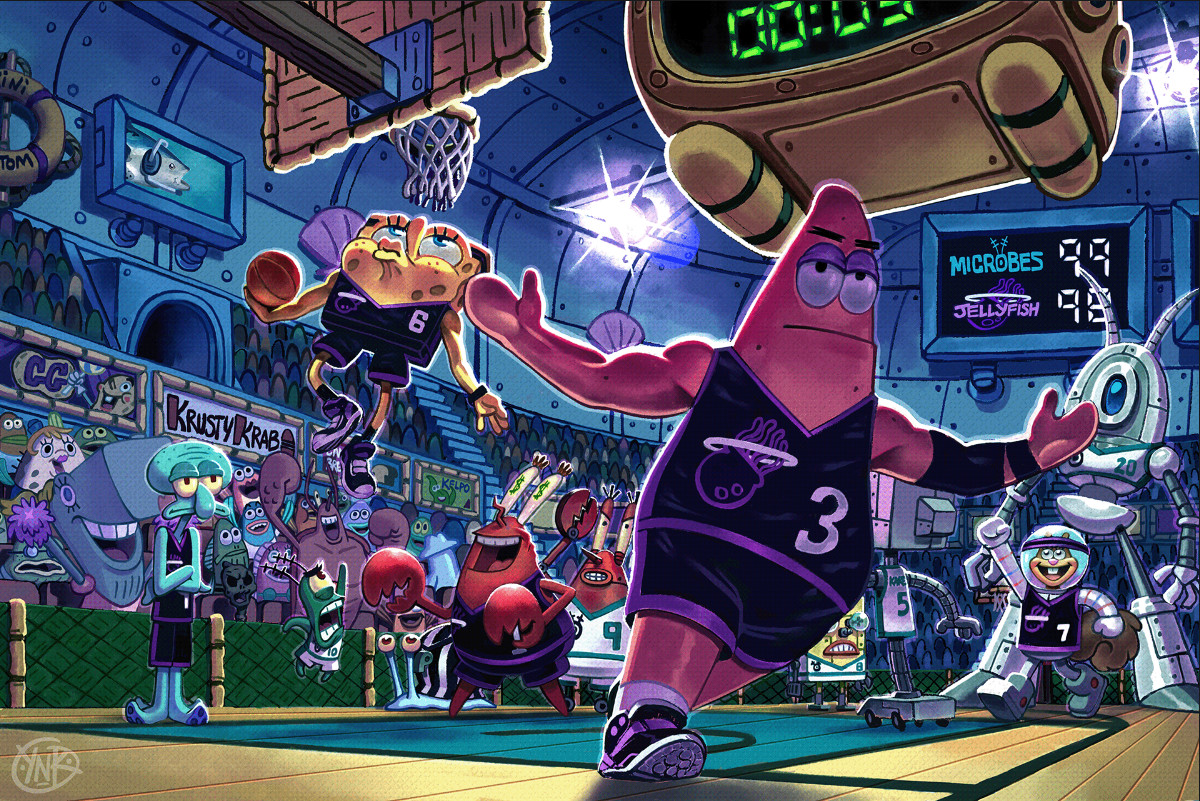 Any SpongeBob character that is balling over LeBron James [MultiVersus ...