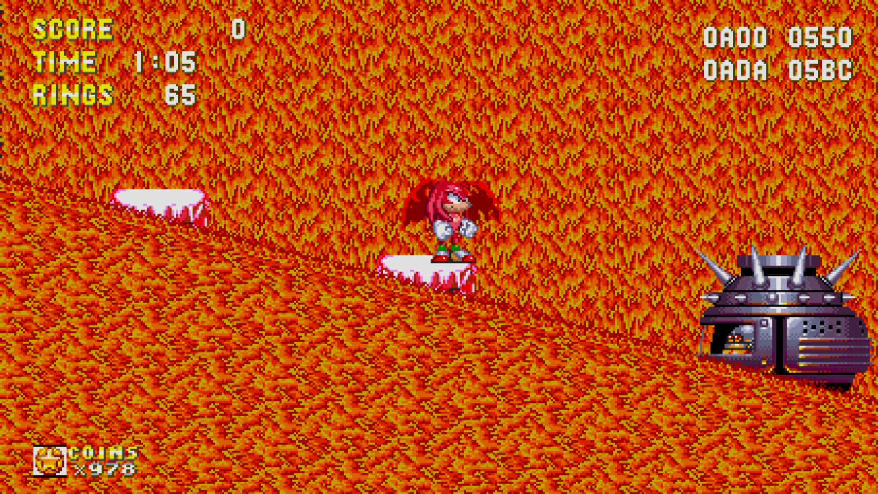 Eggrobo in Lava Reef Zone and Death Egg Zone boss fights when playing ...