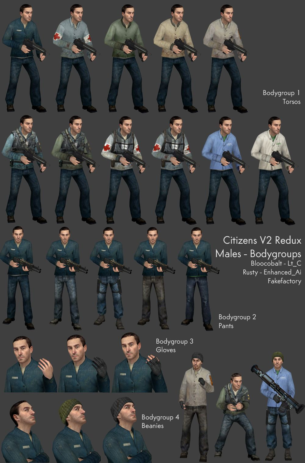 Bloocobalt and Lt_Commander Enhanced Citizens Redux Replacement Request ...