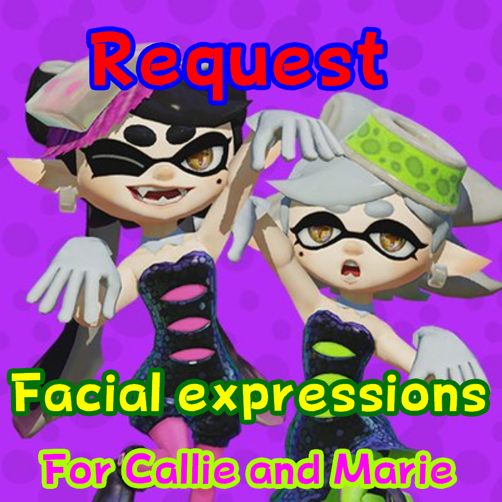 Facial Expressions for Callie and Marie (Second request) [Super Smash ...
