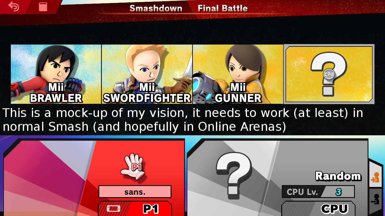 Mii Fighters Only CSS [Super Smash Bros. Ultimate] [Requests]