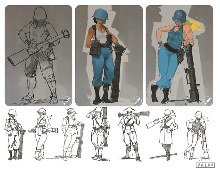 Cut Female Mercs Request for Team Fortress 2 | TF2 Requests