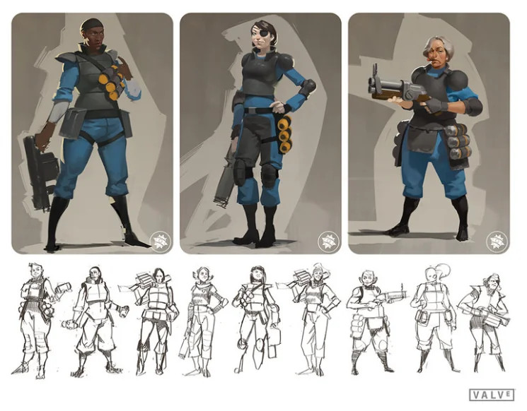 Cut Female Mercs Request for Team Fortress 2 | TF2 Requests