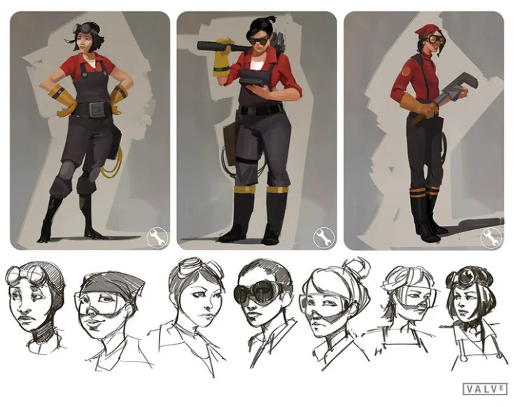 Cut Female Mercs Request for Team Fortress 2 | TF2 Requests