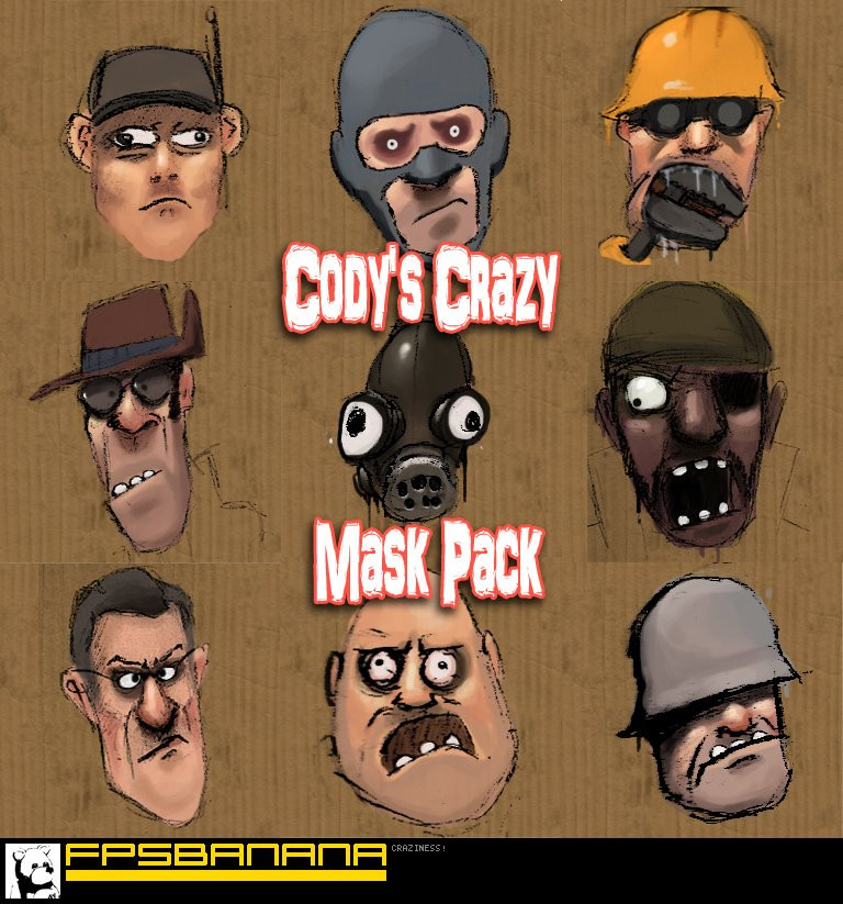 Fix for Captaincody's Crazy Mask Pack [Team Fortress 2] [Requests]