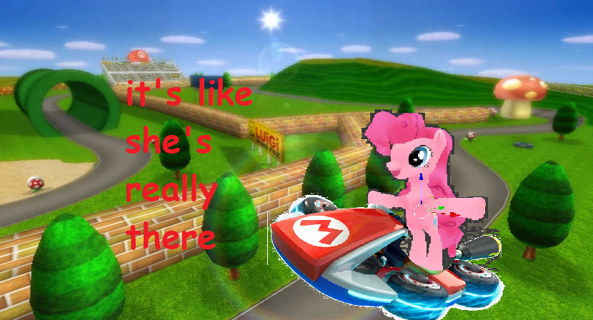 Pinkie Pie (MLP) over Female Villager [Mario Kart 8 Deluxe] [Requests]
