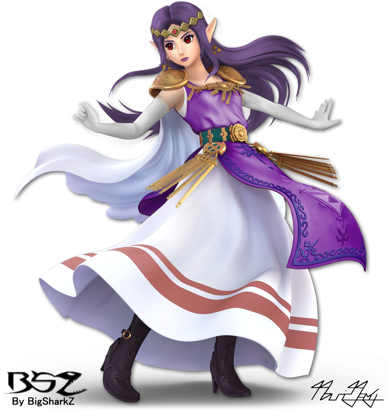 Hilda Zelda Accurate Princess Hilda Skin For Zelda [Super Smash Bros.