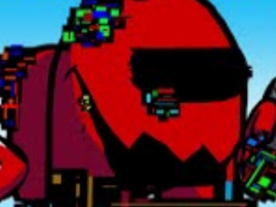 make a sprite sheet for the red impostor v4 but crouppted (still open ...