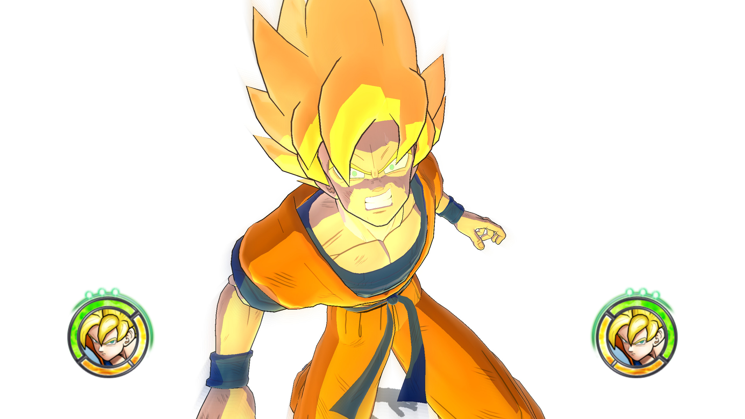 Fluffy hair Super Saiyan 1 (for all) Request for Dragon Ball FighterZ ...