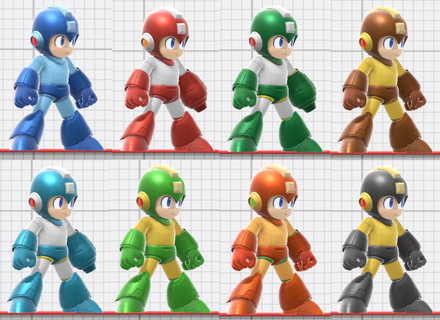 Mega Man Color Changing In Match [Super Smash Bros. Ultimate] [Requests]