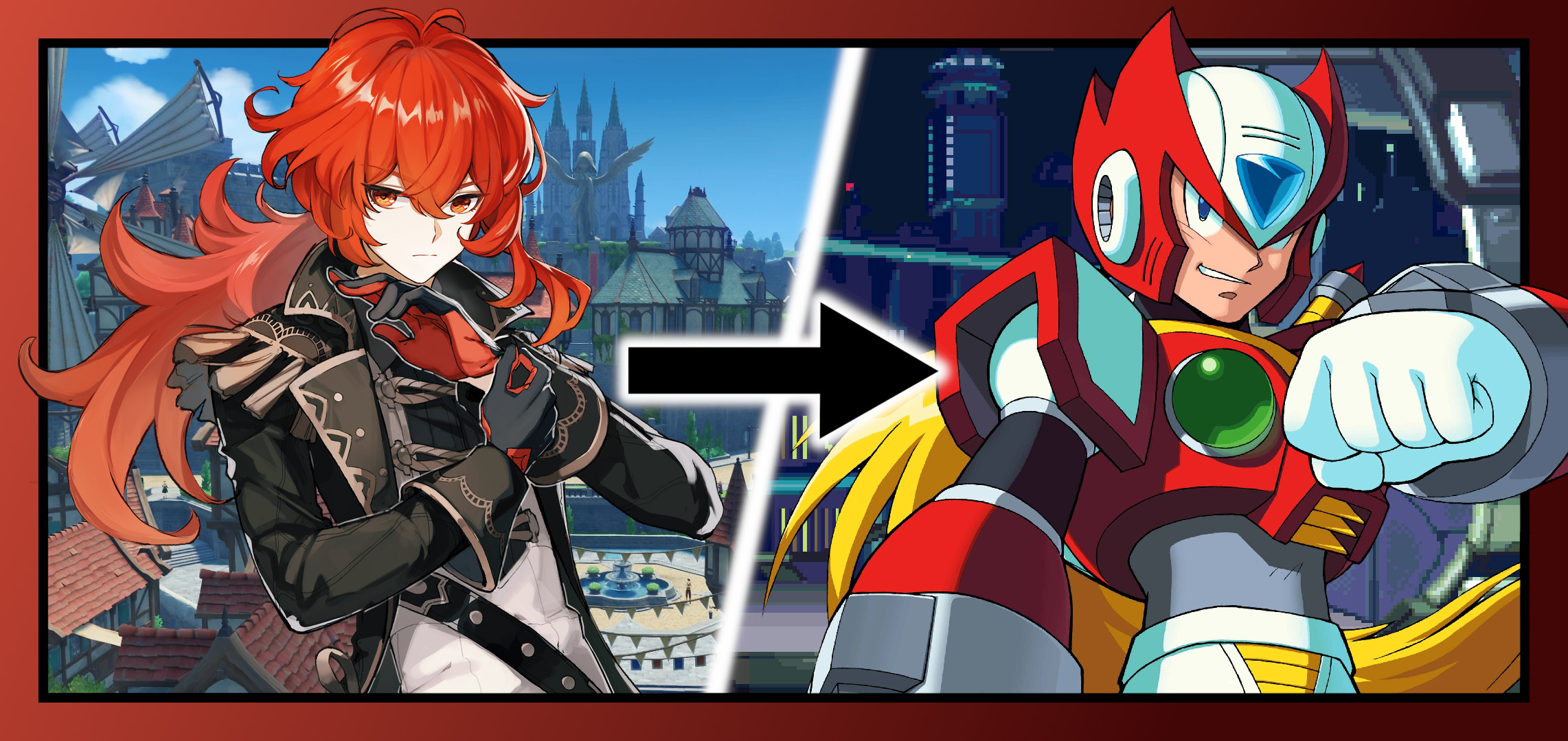 MMX Zero over Diluc Request for Genshin Impact | GI Requests
