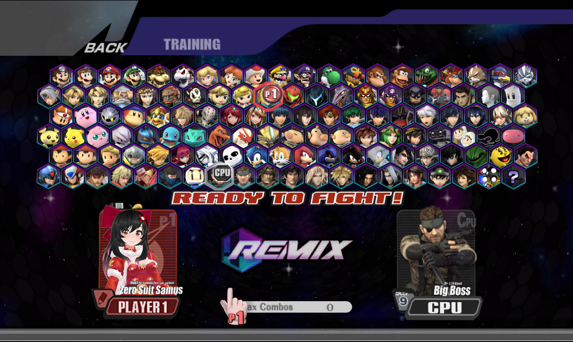 YadiDoll Zaotome over Zero Suit Samus in Super Smash Bros Project Plus ...