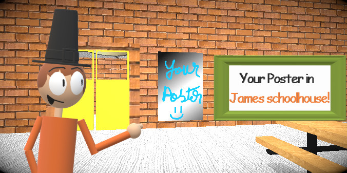 Posters for James funny schoolhouse! Request for Baldi's Basics | Baldi ...