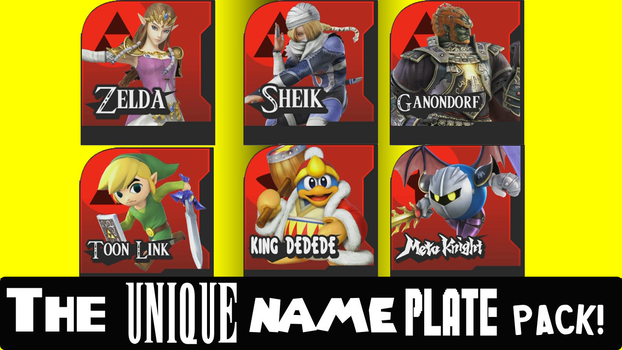 The Unique Name Plate Pack Request for Super Smash Bros. Ultimate ...
