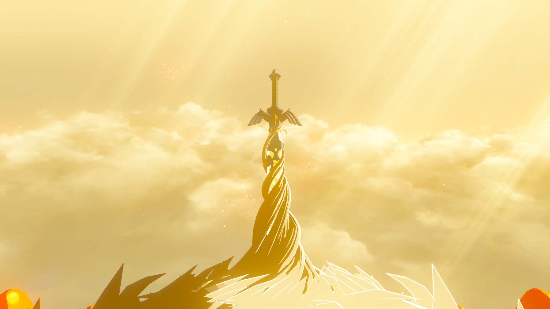 (Spoiler) Change the Master Sword texture to the glowing yellow version ...