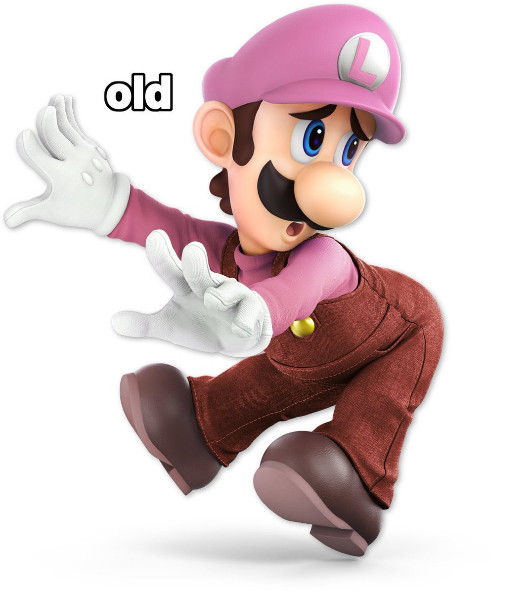 Pink and Red Luigi Skin for Mario Request for Super Smash Bros ...