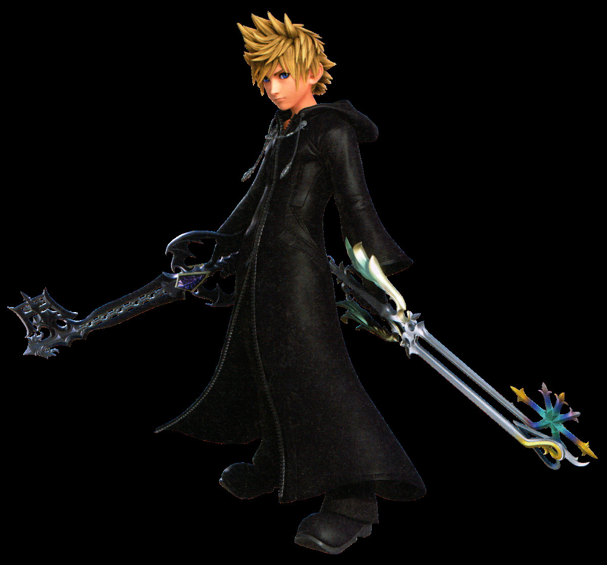 Roxas (Kingdom Hearts) over Riju companion Request for The Legend of ...