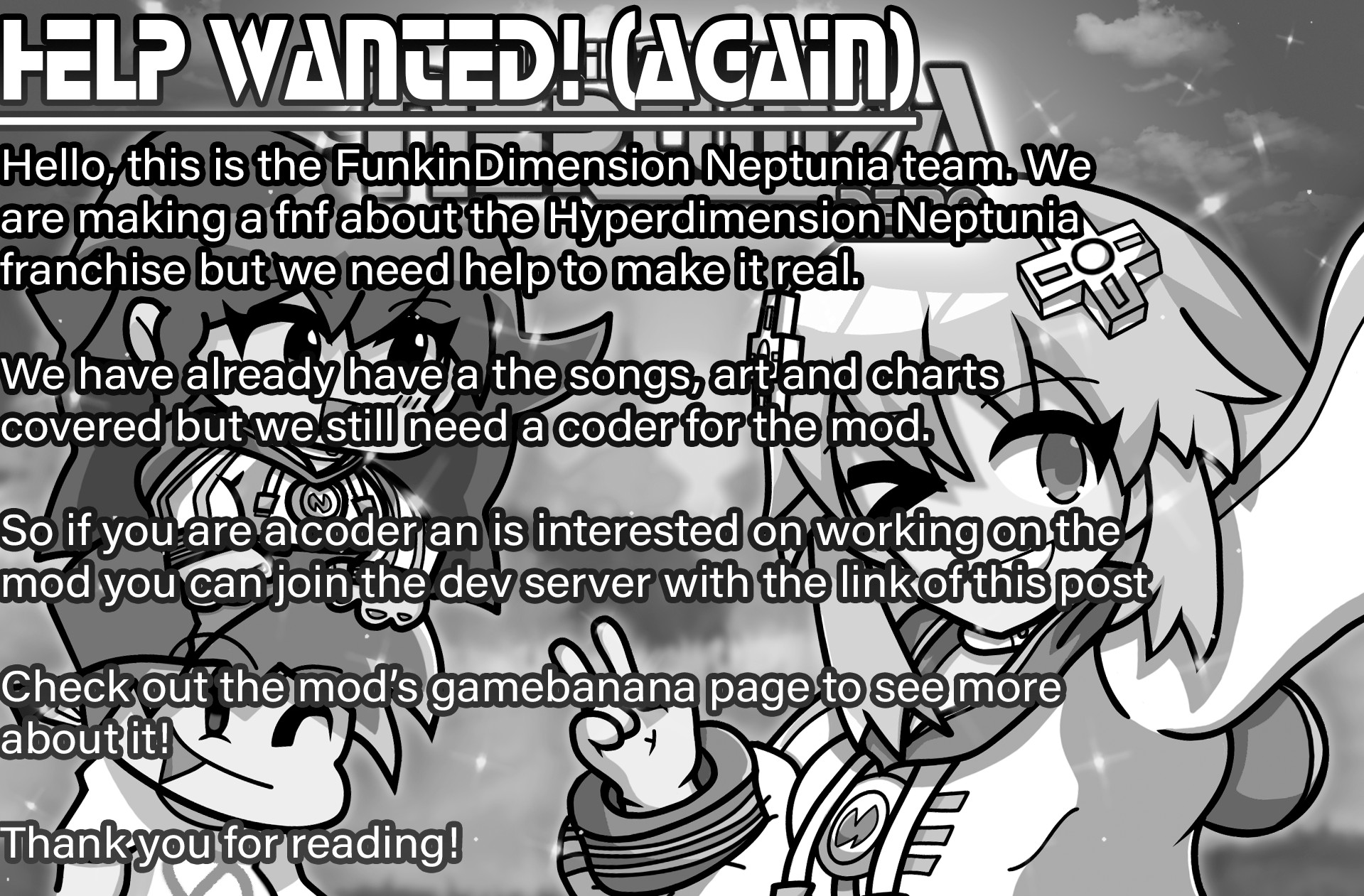 Coders wanted for FunkinDimension Neptunia Request for Friday Night ...