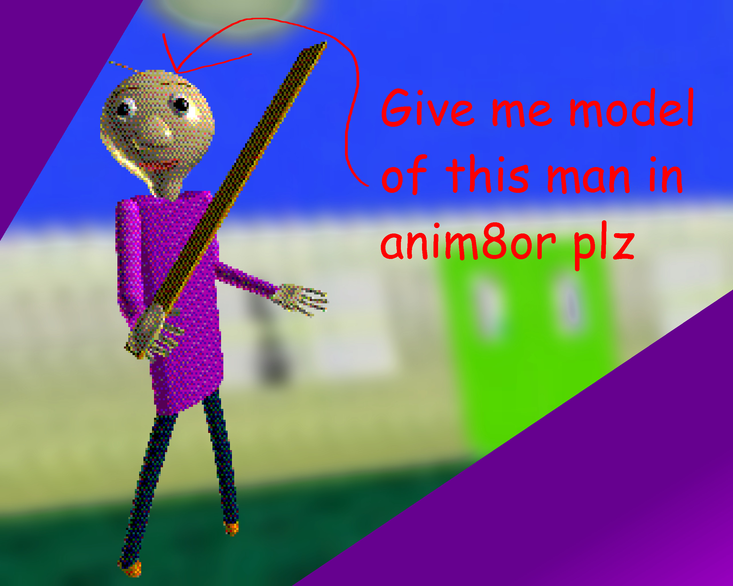 Bladder model Request for Baldi's Basics | Baldi Requests