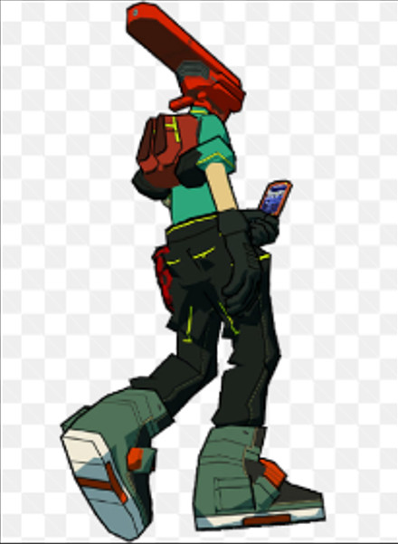 bomb rush cyberfunk Red playermodel Request for Garry's Mod | GMod Requests