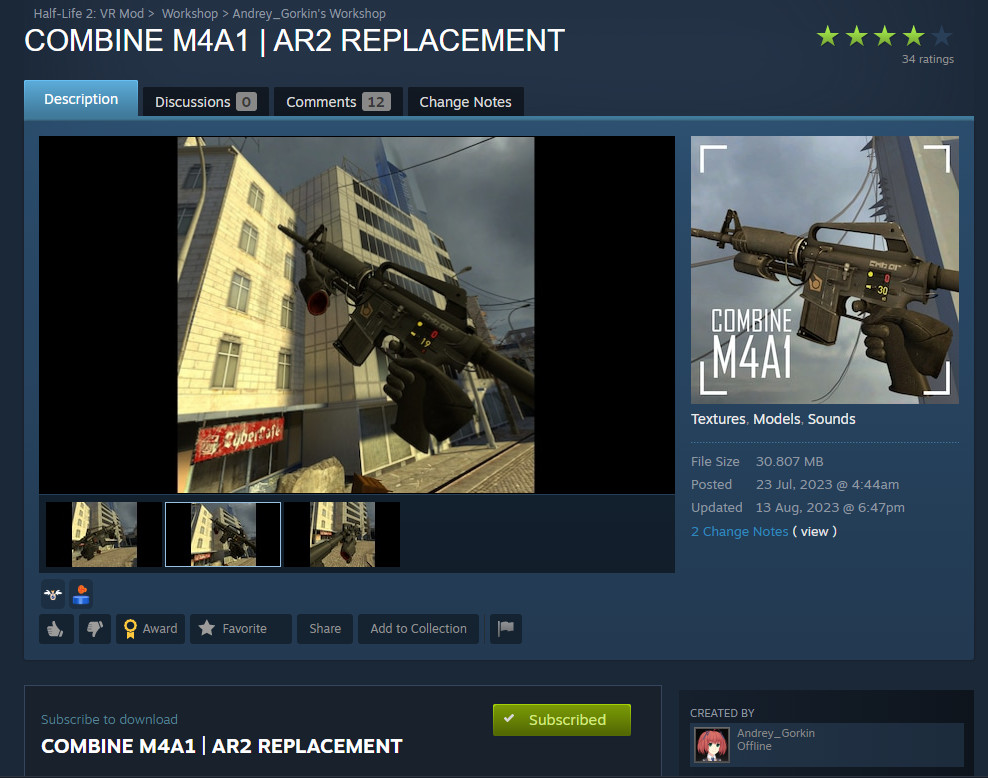 HL2VR Combine Weapons Request for Half-Life 2 | HL2 Requests