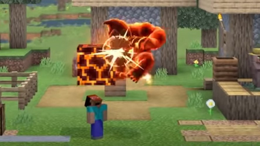 Steve Magma Block Crash FIX Request for Super Smash Bros. Ultimate ...