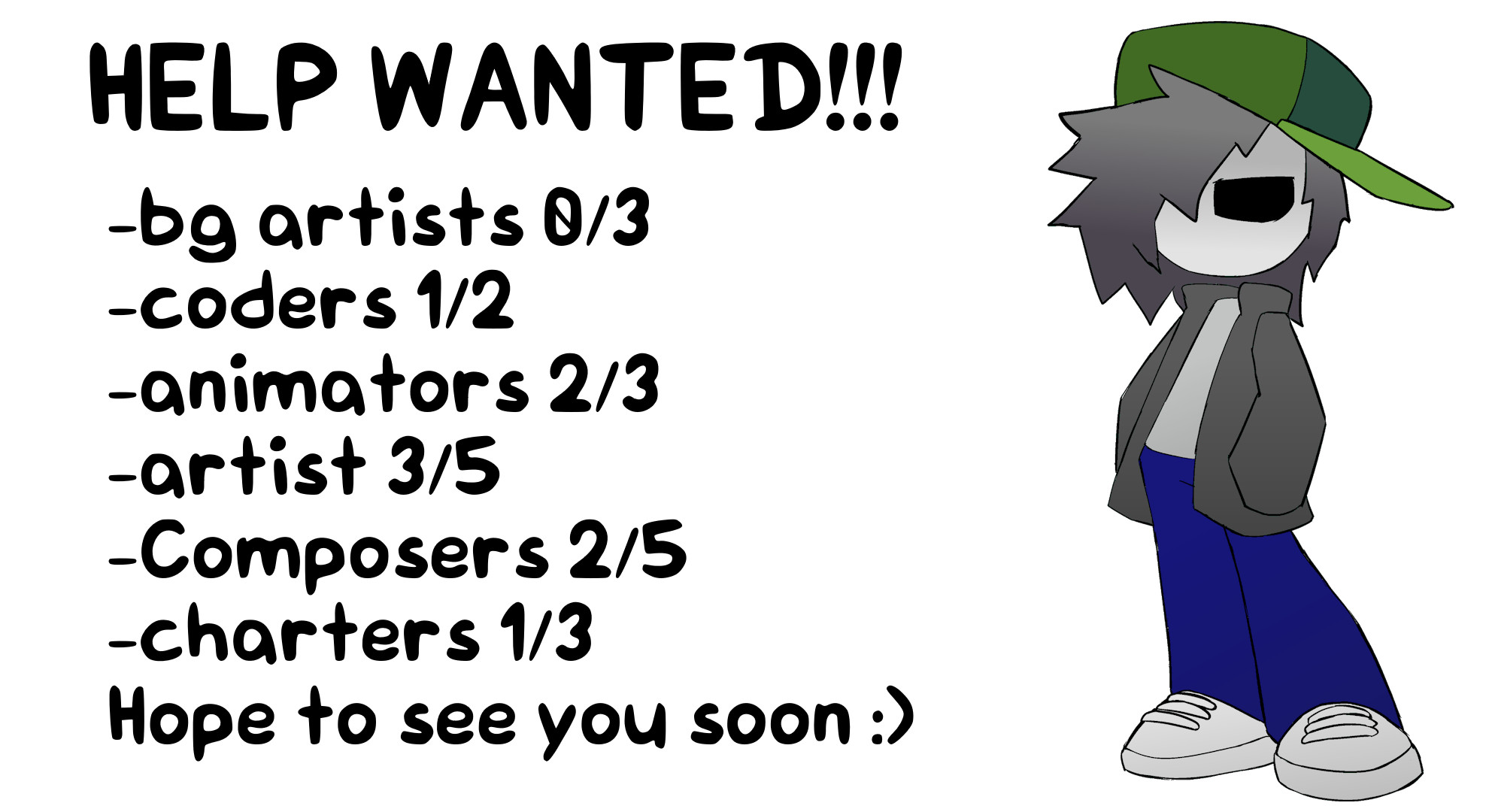 TreckFunkin HELP WANTED!! Request for Friday Night Funkin' | FNF Requests