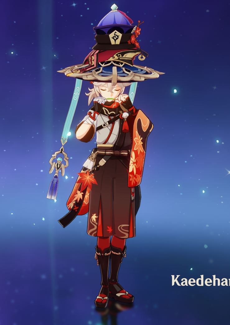 Kazuha with hats Request for Genshin Impact | GI Requests