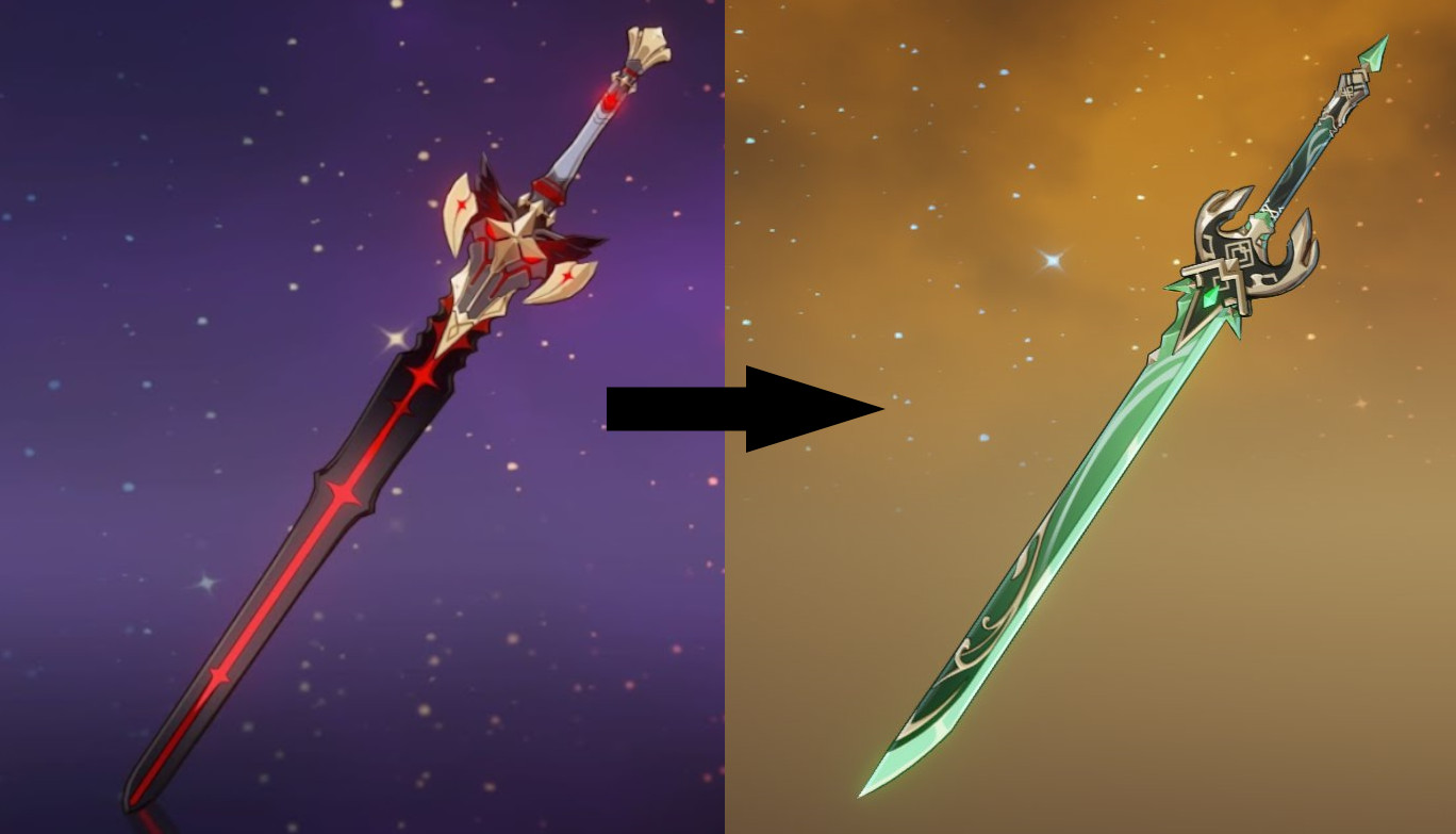 (Request!) Jade Cutter over Black Sword Request for Genshin Impact | GI ...