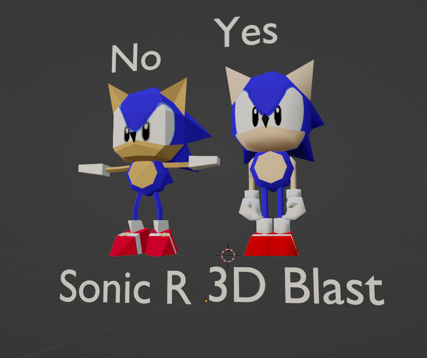 sonic jam/3d blast saturn model for classic sonic Request for Sonic ...