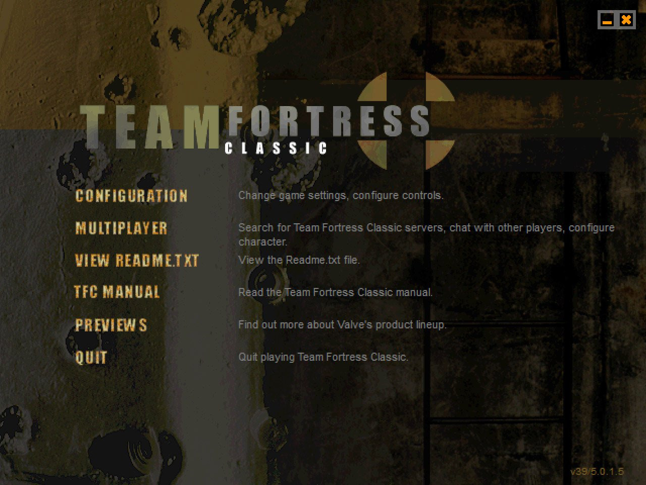 WON Style TFC Main Menu Request for Team Fortress Classic | TFC Requests