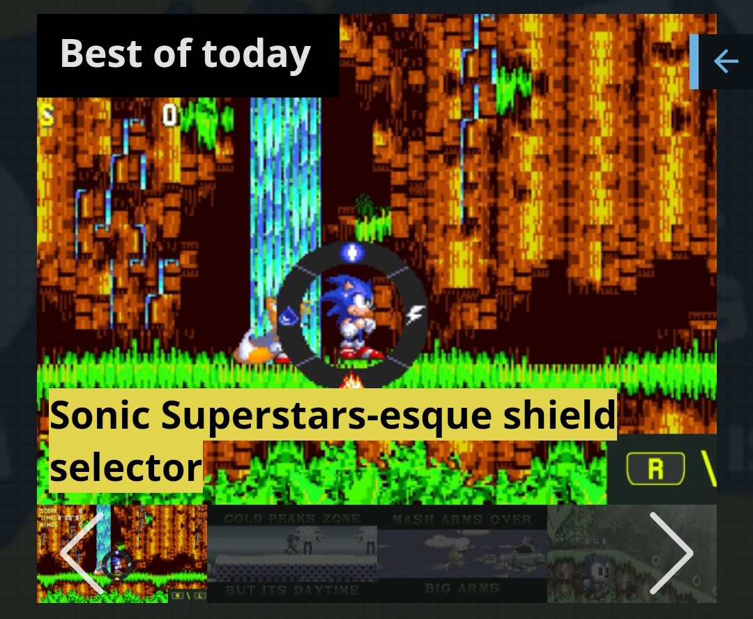 Sonic Superstars-esque shield selector Request for Sonic 3 A.I.R ...