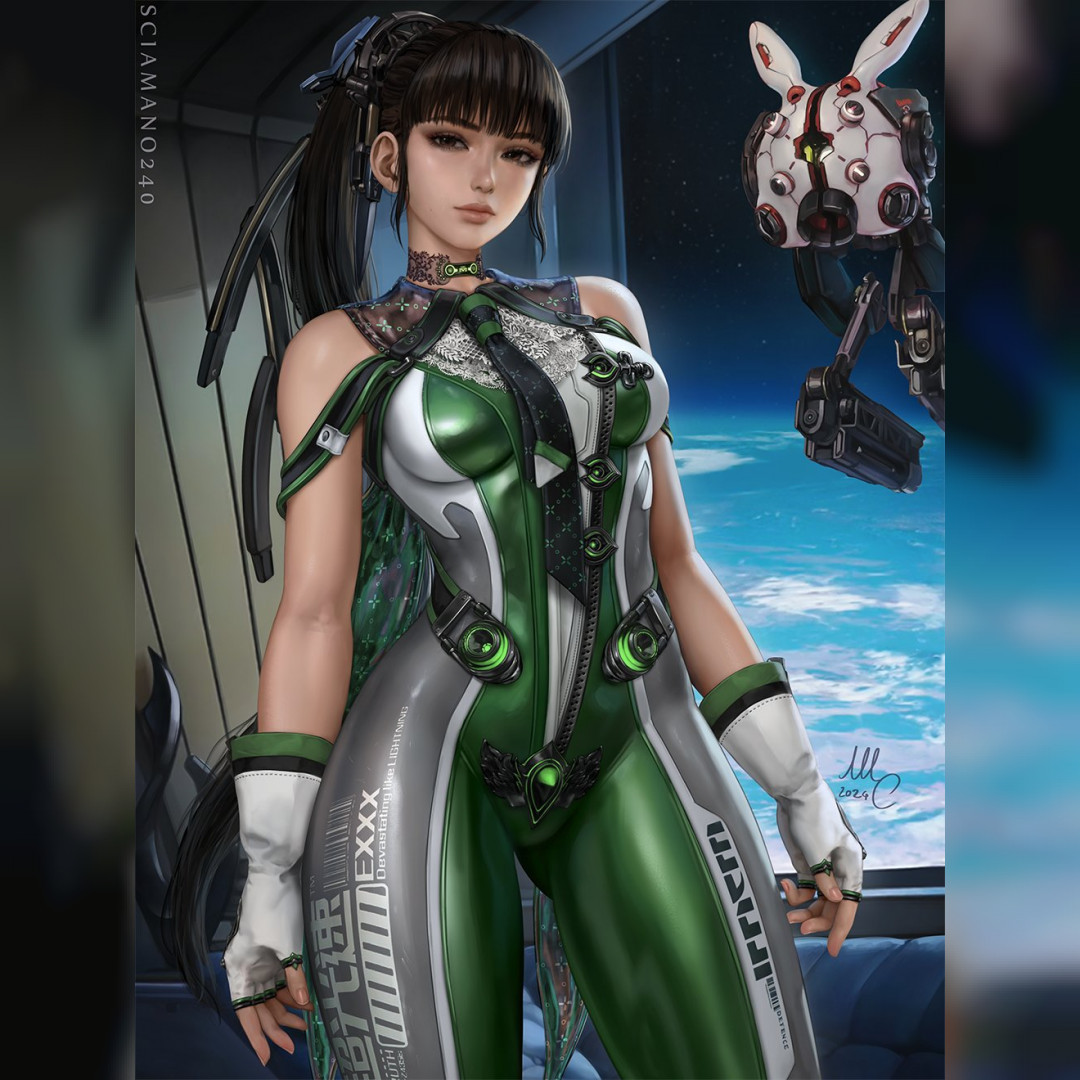 Jinhsi with Eve from Stellar Blade : Planet Diving Suit 7th Request for ...